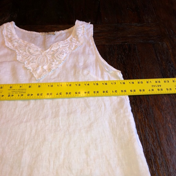 Viola Borghi | Tops | Viola Borghi Italian Linen Tank Top White | Poshmark